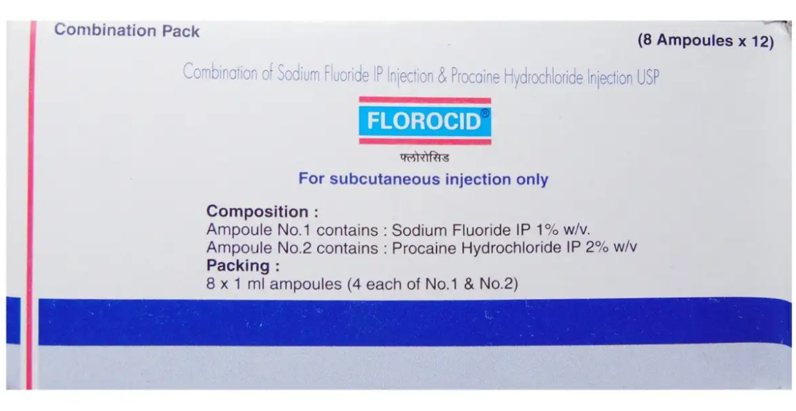 Florocid 1%/2%w/v Injection 1ml - Uses, Side Effects, Price, and Dosage ...
